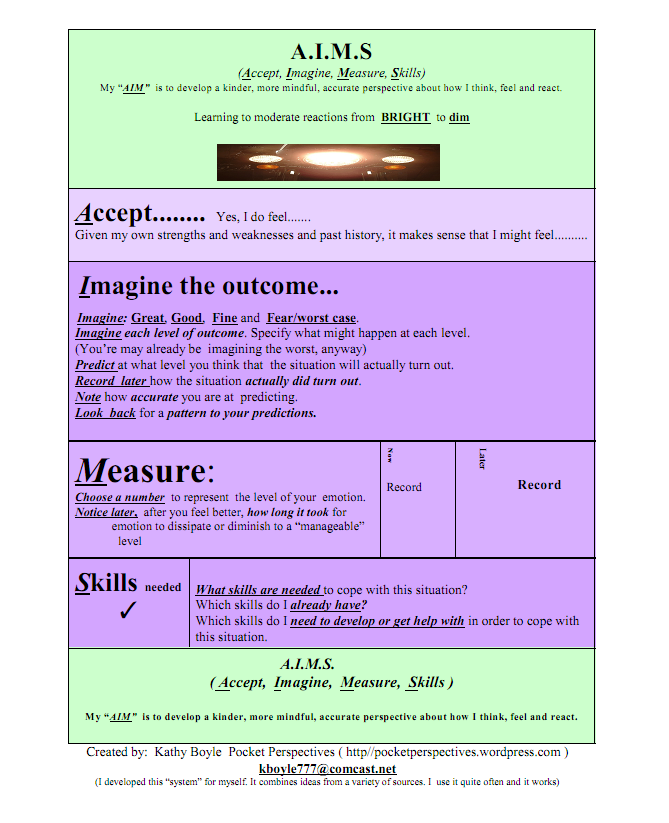 “AIMS”: coping with feeling “overwhelmed” | Pocket Perspectives