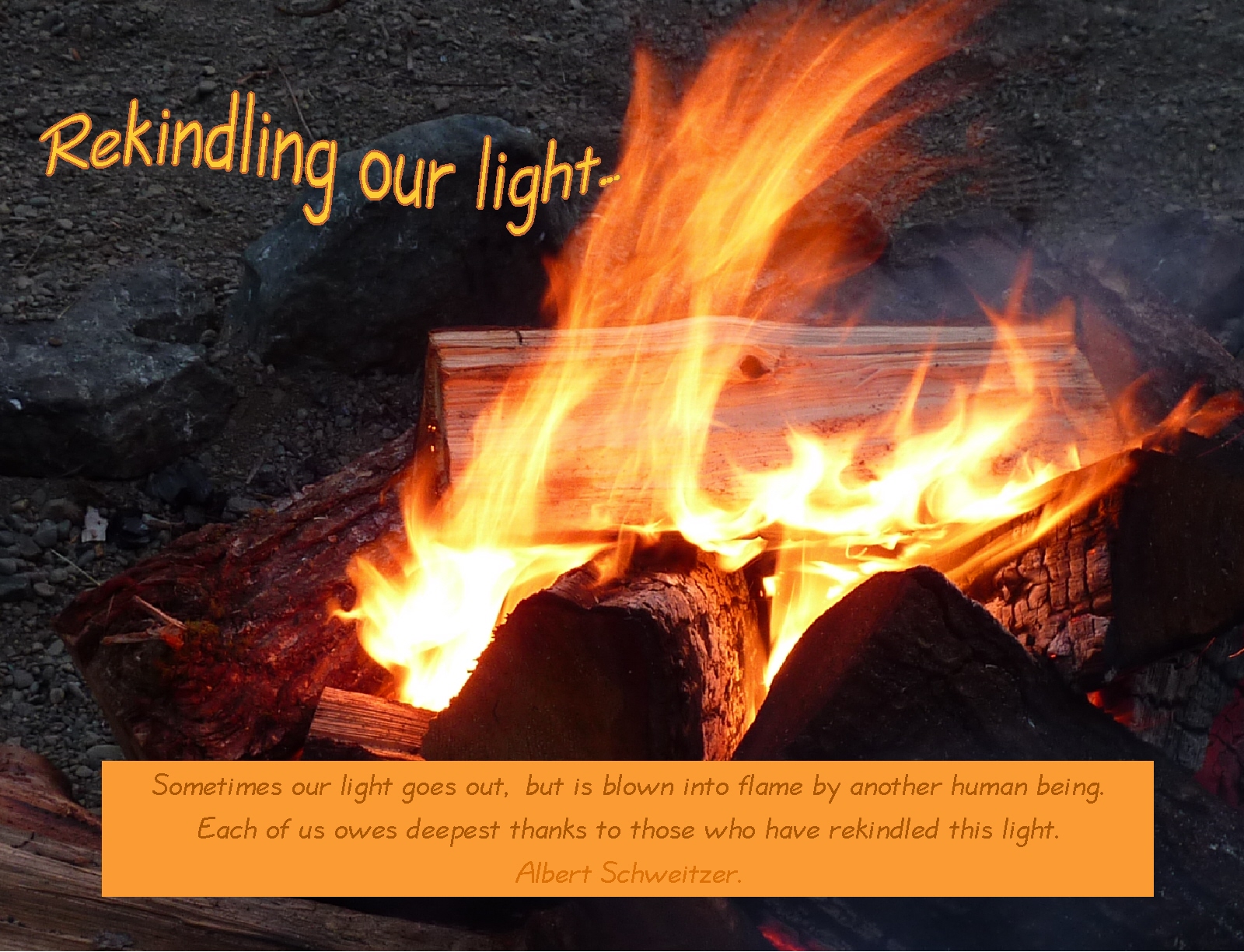 Rekindling our light…. | Pocket Perspectives