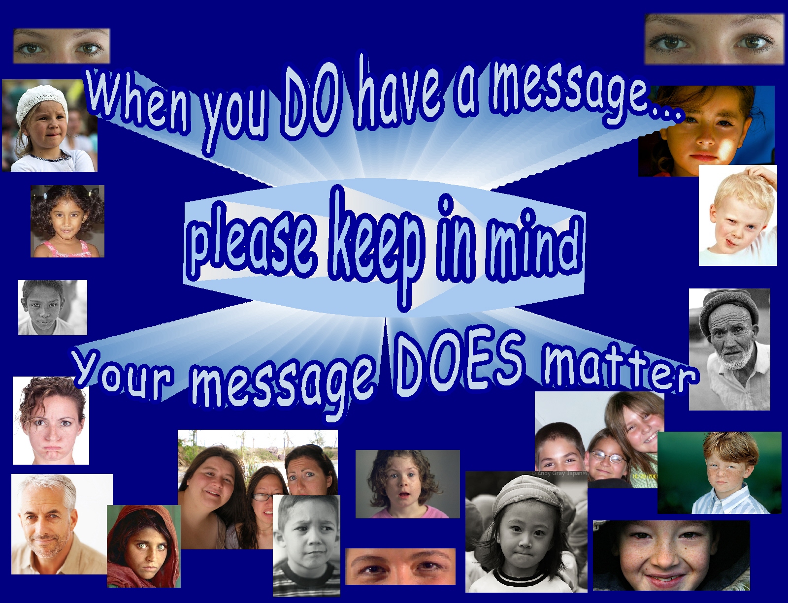 Your message DOES matter…. developing the courage and belief to “speak ...