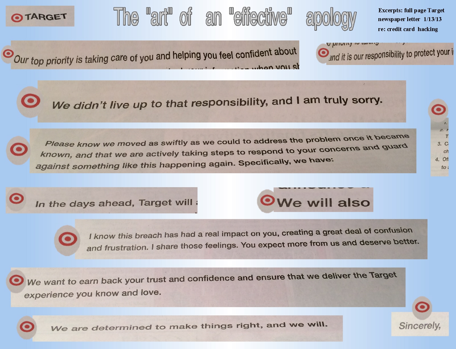 “target” = how to offer an effective apology??? | Pocket Perspectives